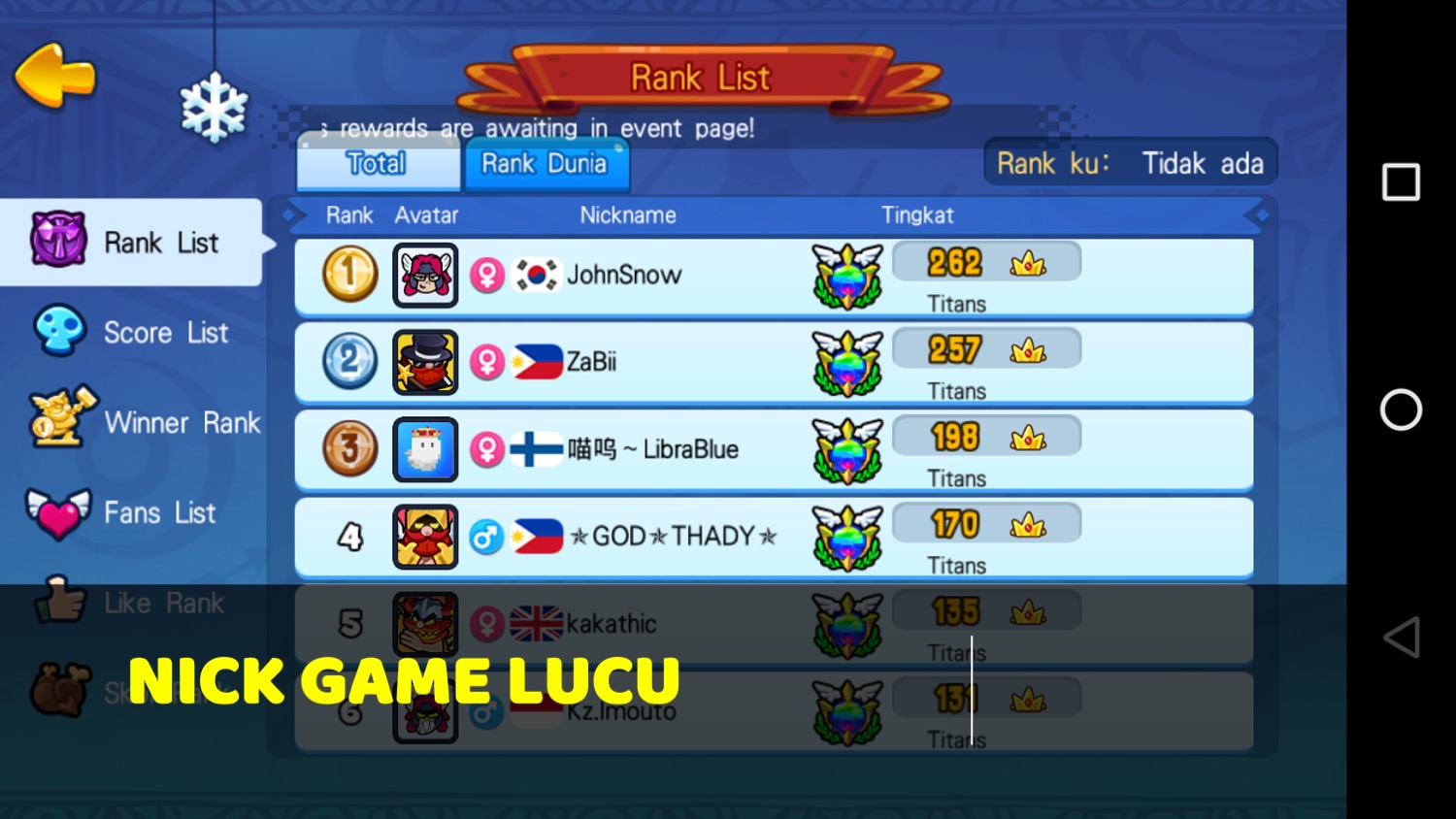 5 Tips Membuat Nick Game Lucu Bikin Ngakak InformasiKita